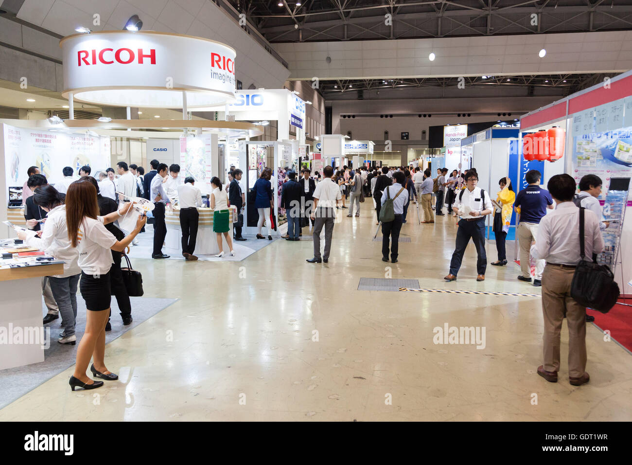Tokyo, Japan. 21st Jul, 2016. Visitors gather at the Inbound Japan 2016 ...
