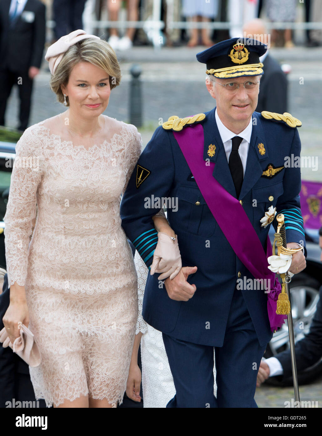 Brussels, Belgium. 21st July, 2016. King Filip and Queen Mathilde King ...