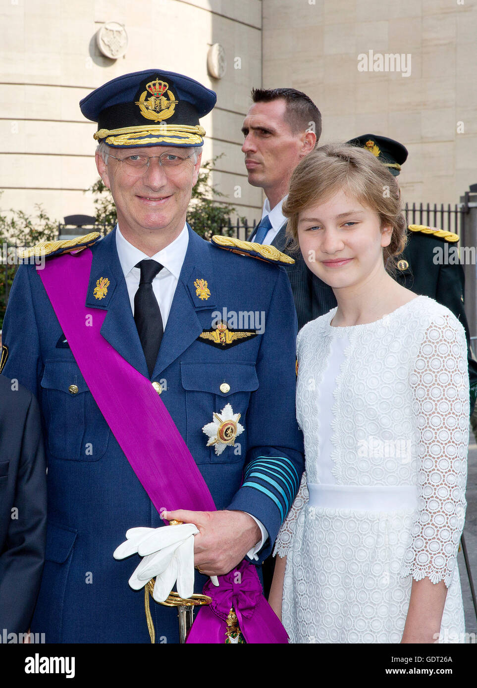 Brussels, Belgium. 21st July, 2016. King Filip and Princess Elisabeth ...
