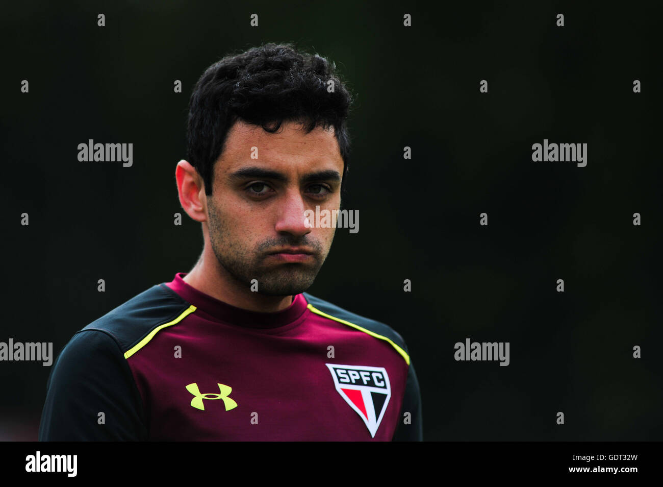 Daniel during training the S?o Paulo Football Club, held at CCT Barra Funda, in the West Zone of ...