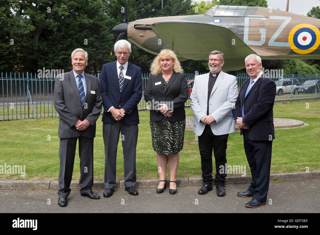 Biggin Hill, UK. 21st July 2016. Councillor Julian Bennington and ...