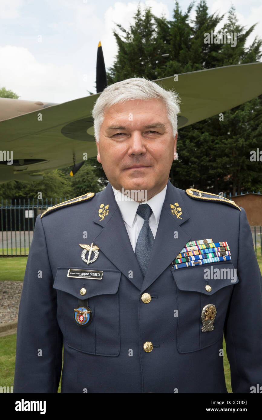Biggin Hill, UK. 21st July 2016. Jaromir Sebesta attends a service at ...