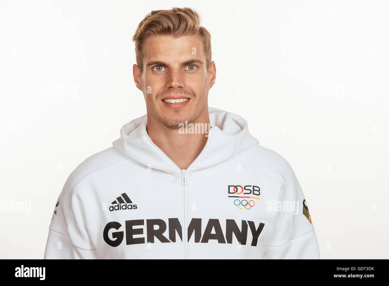 Hannover, Germany. 20th July, 2016. Julian Reus poses at a photocall ...