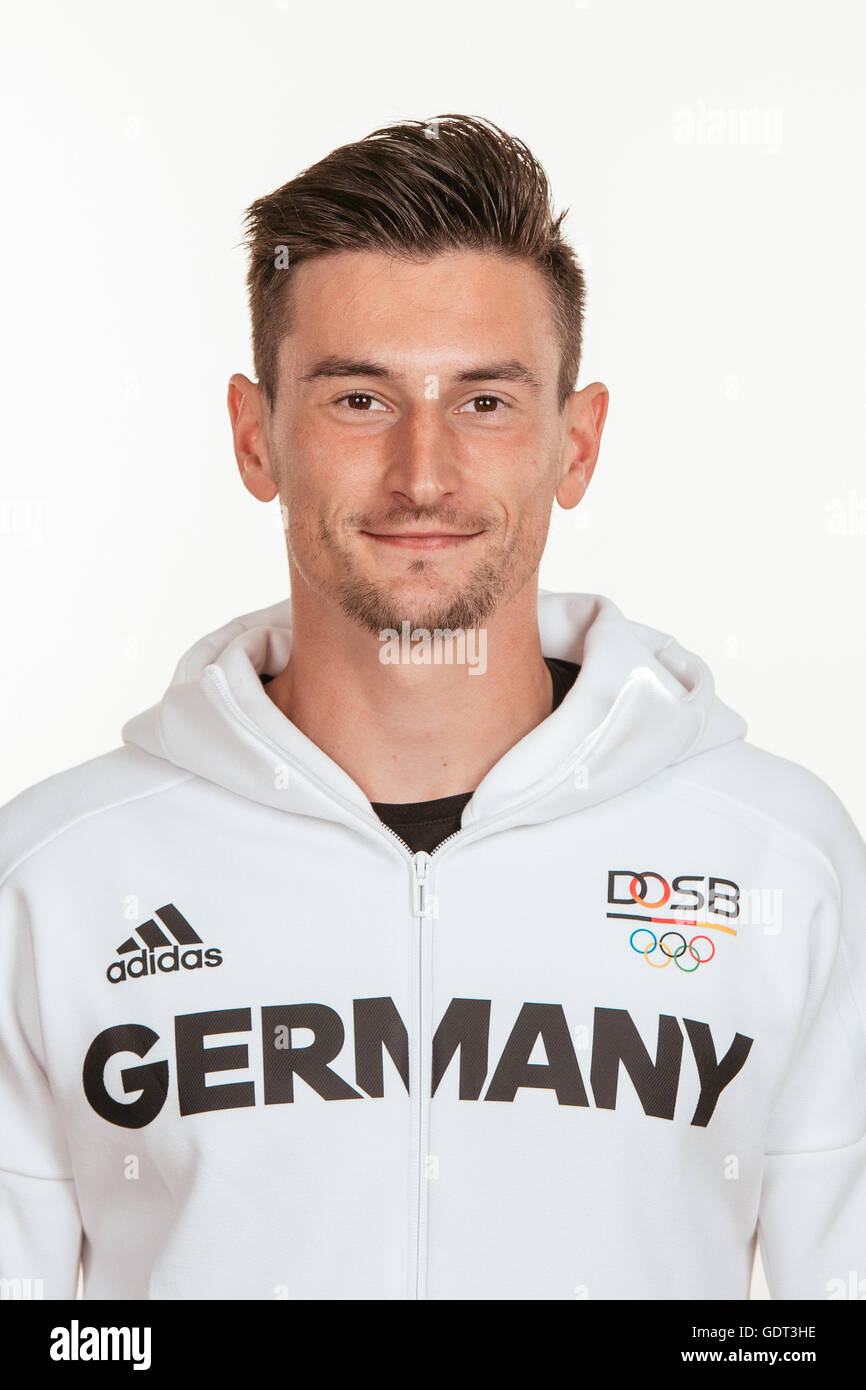 Hannover, Germany. 20th July, 2016. Robert Hering poses at a photocall ...