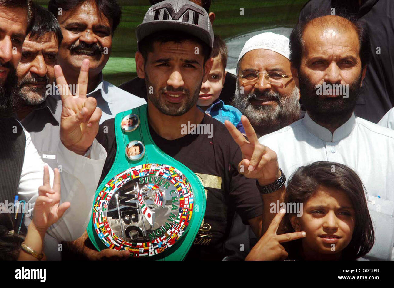 Pakistani Boxer Muhammad Waseem, who was won the Light Weight Silver ...