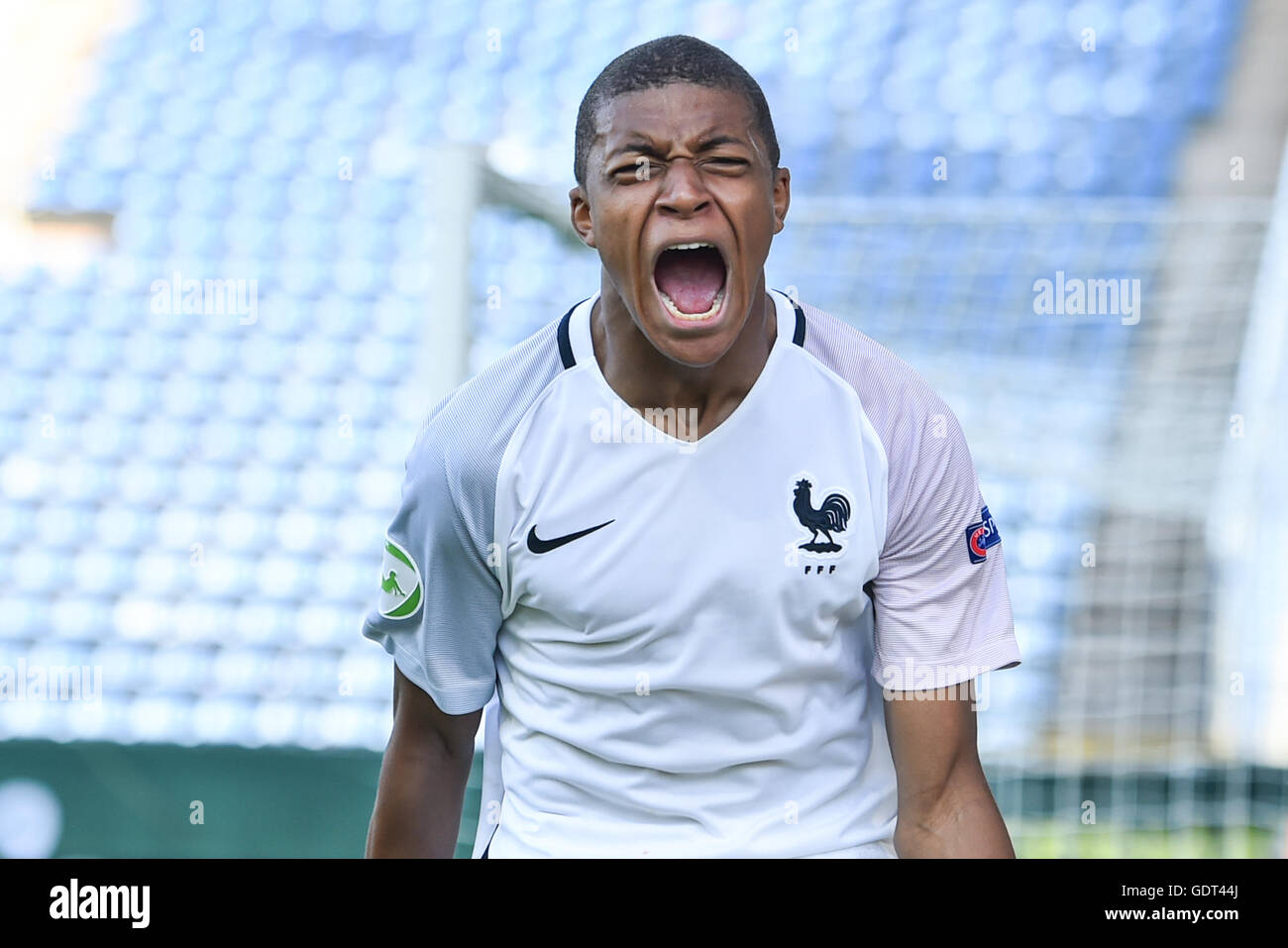 Mannheim, Germany. 21st July, 2016. France's goalscorer for 1:3, Kylian ...