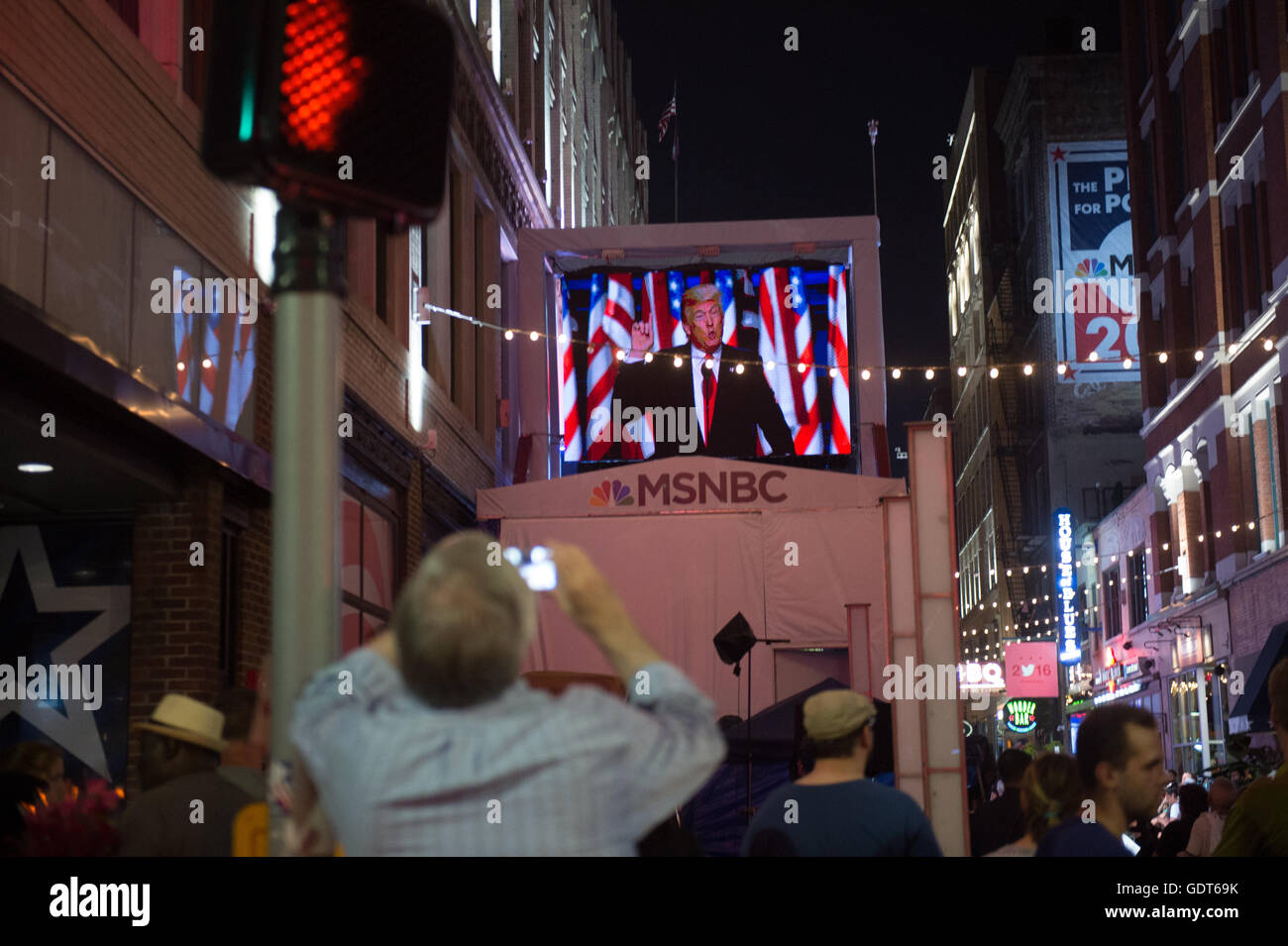 Cleveland, Ohio, USA. 21st July, 2016. The speech by Donald Trump is ...