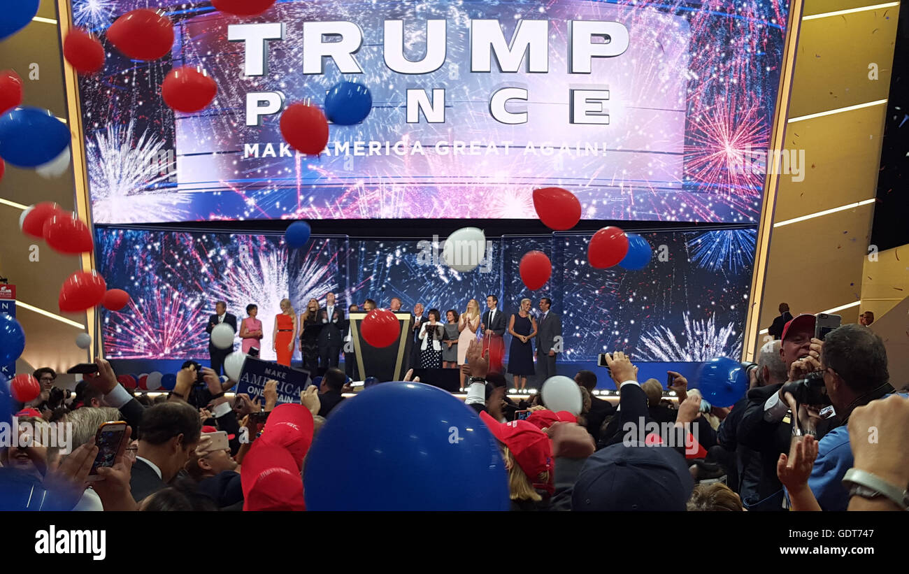 Cleveland, Ohio, USA. 21st July, 2016. Final Day of the Republican ...