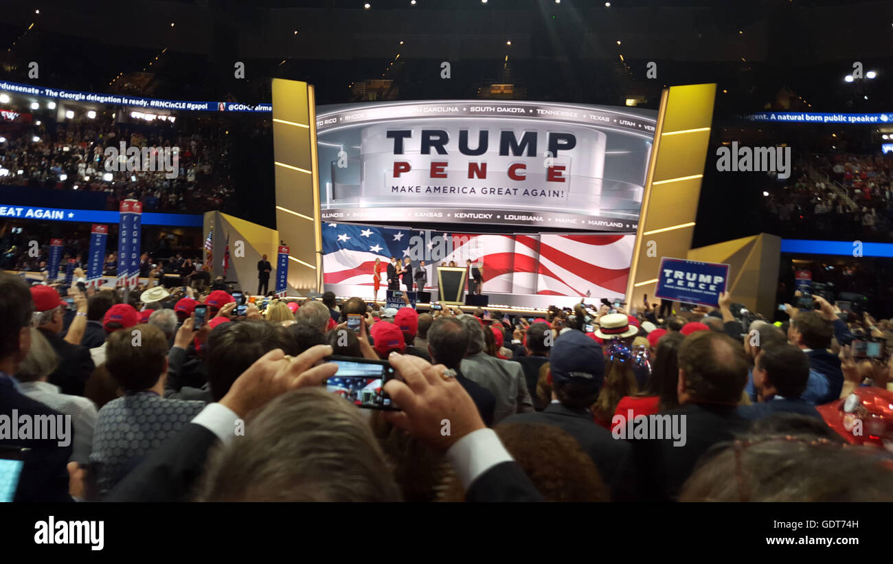 Cleveland, Ohio, USA. 21st July, 2016. Final Day of the Republican ...