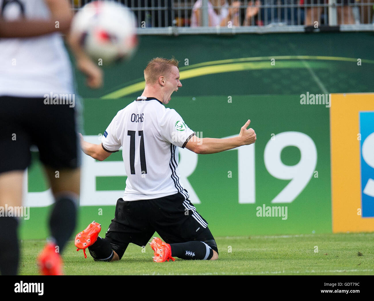 Sandhausen, Germany. 21st July, 2016. Germany's Philipp Ochs celebrates ...
