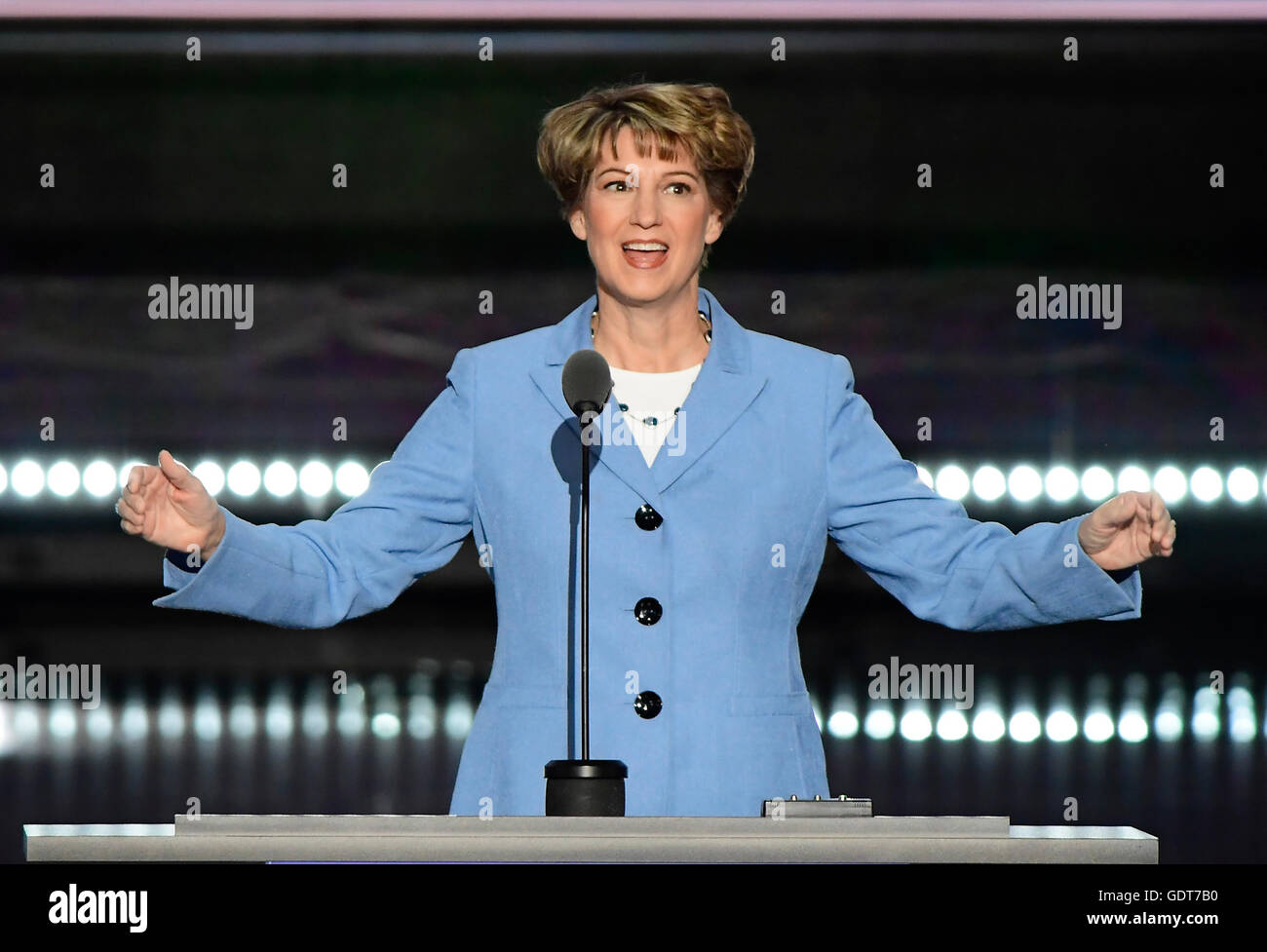 Cleveland, Us. 20th July, 2016. Colonel Eileen Collins, Retired, First ...