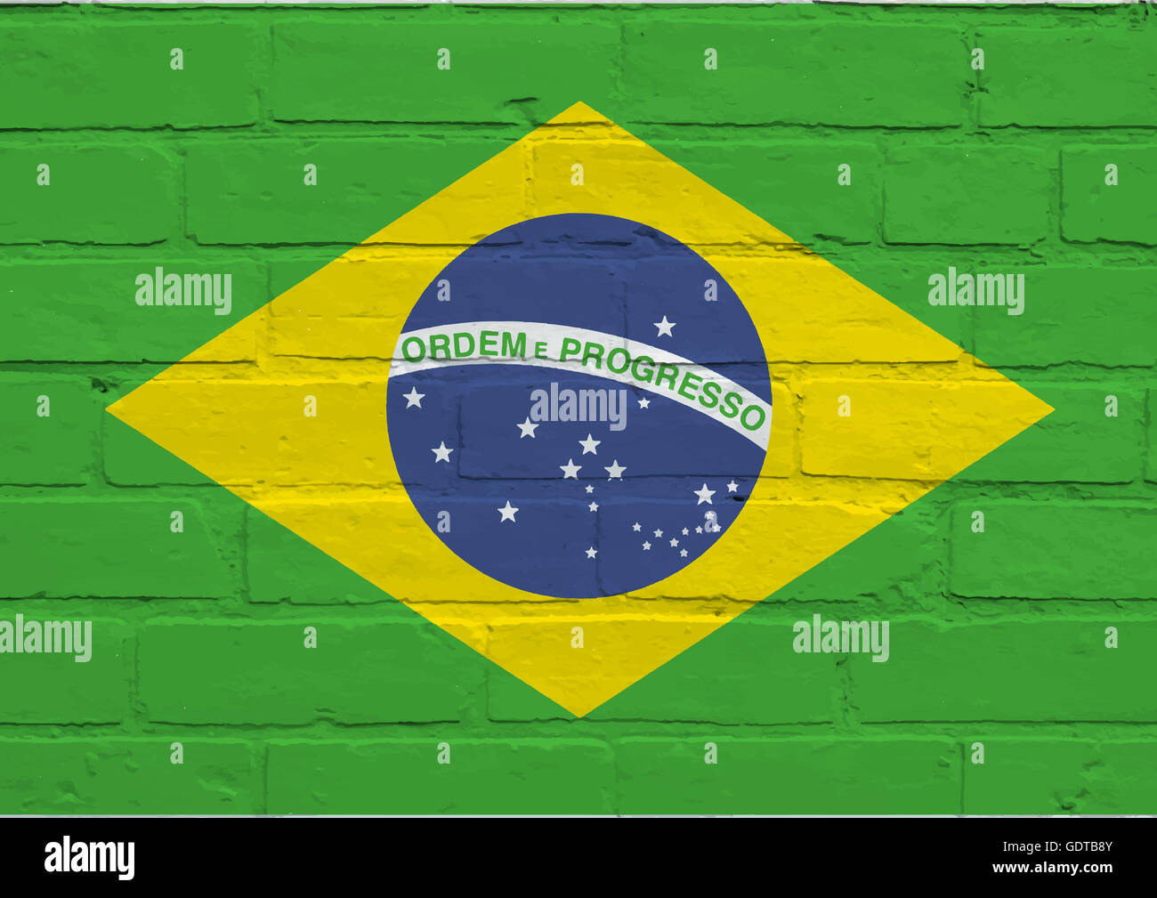 Urban art, Flag of Brazil Stock Photo - Alamy