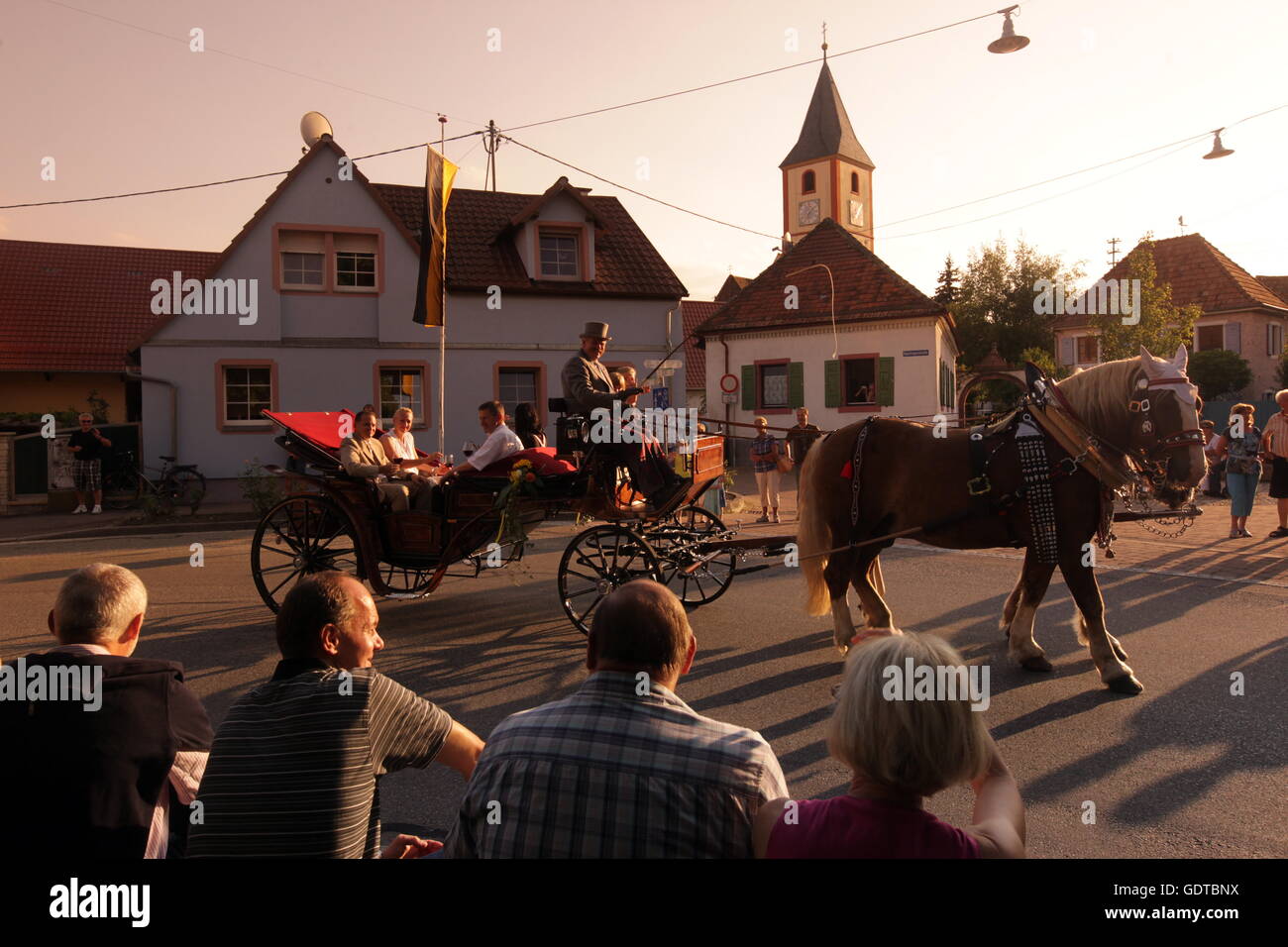 the old town of the villige Sasbach in Kaiserstuhl in the Blackforest ...