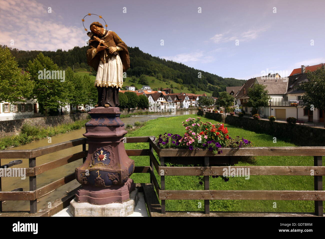 the old town of the villige Wolfach in the Blackforest in the south of ...
