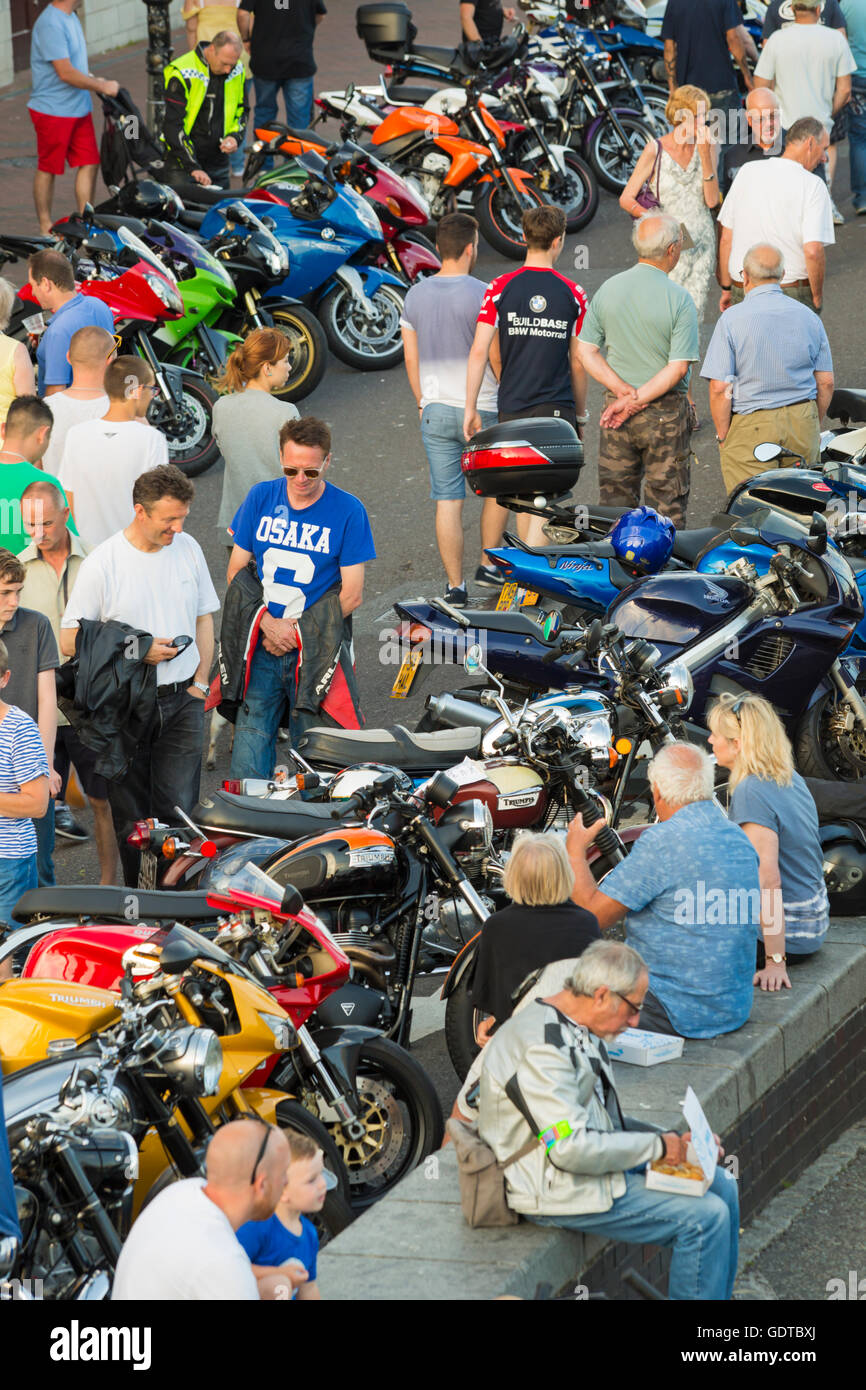 Crowds head to Poole Quay to see motorbikes on display at Poole Dream ...