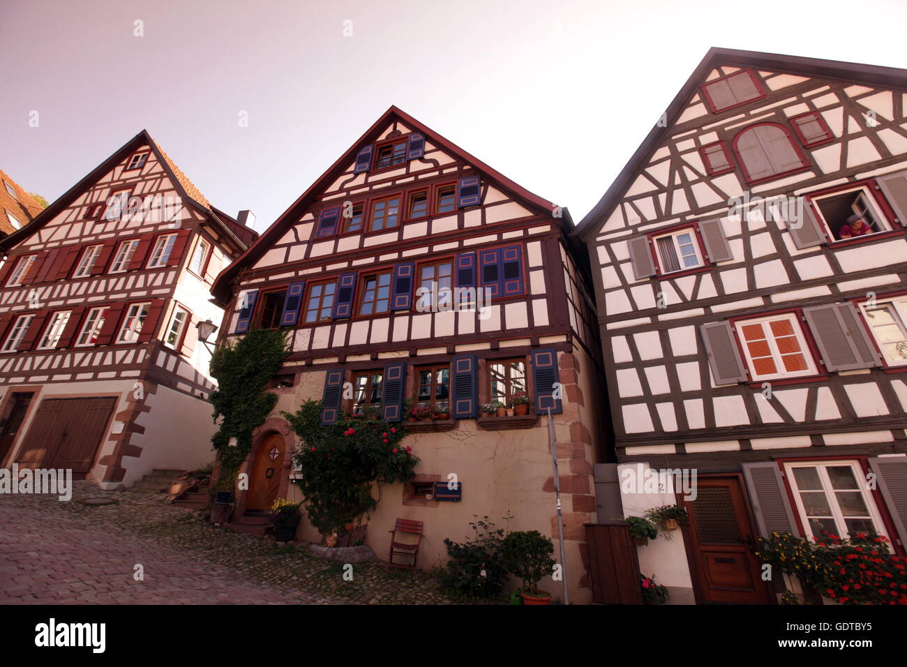 the old town of the villige Schiltach in the Blackforest in the south ...