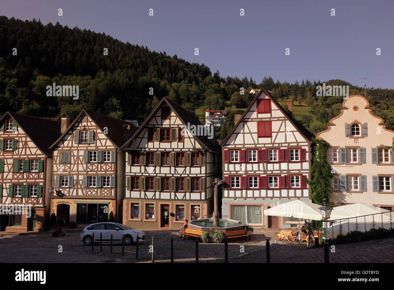 the old town of the villige Schiltach in the Blackforest in the south ...