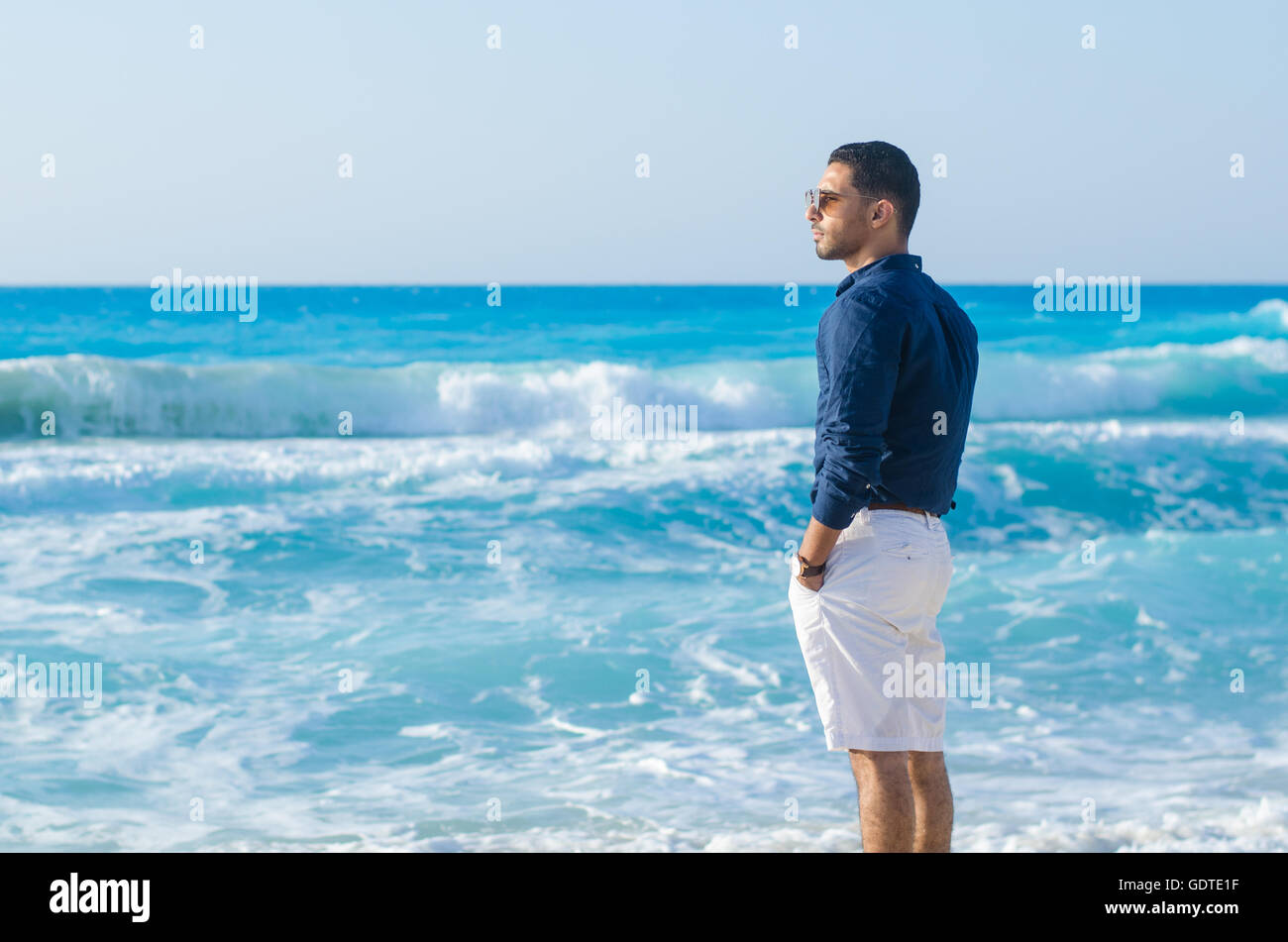 handsome man at the sea Stock Photo - Alamy