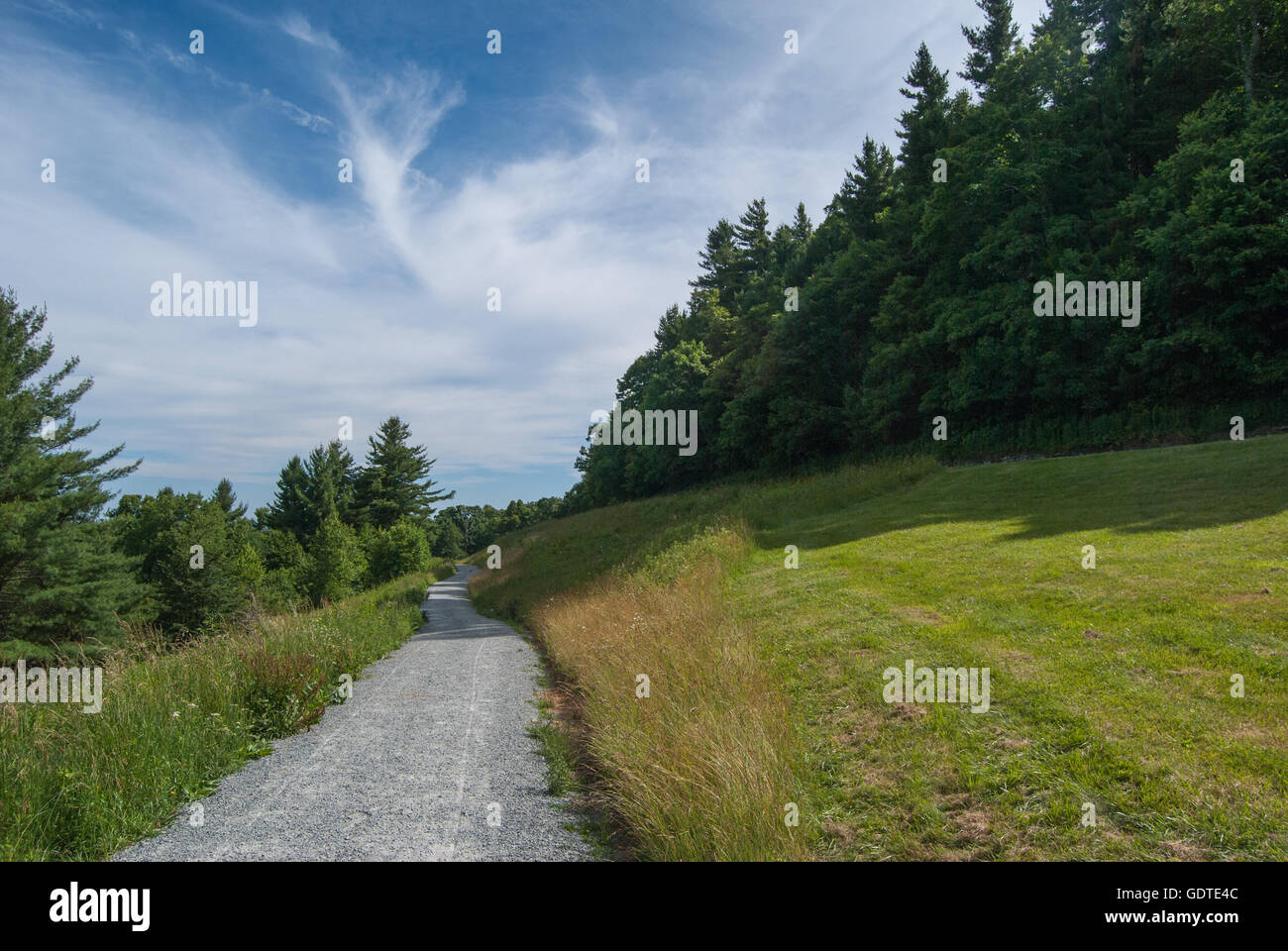 A path that starts at Moses Cone Manor near Boone North Carolina. The ...