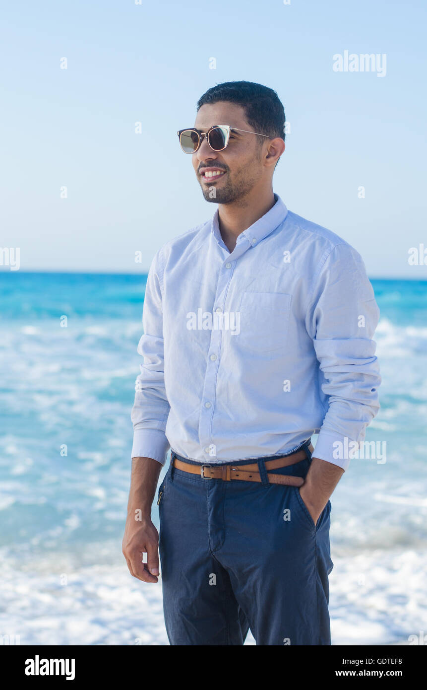 handsome man at the sea Stock Photo - Alamy