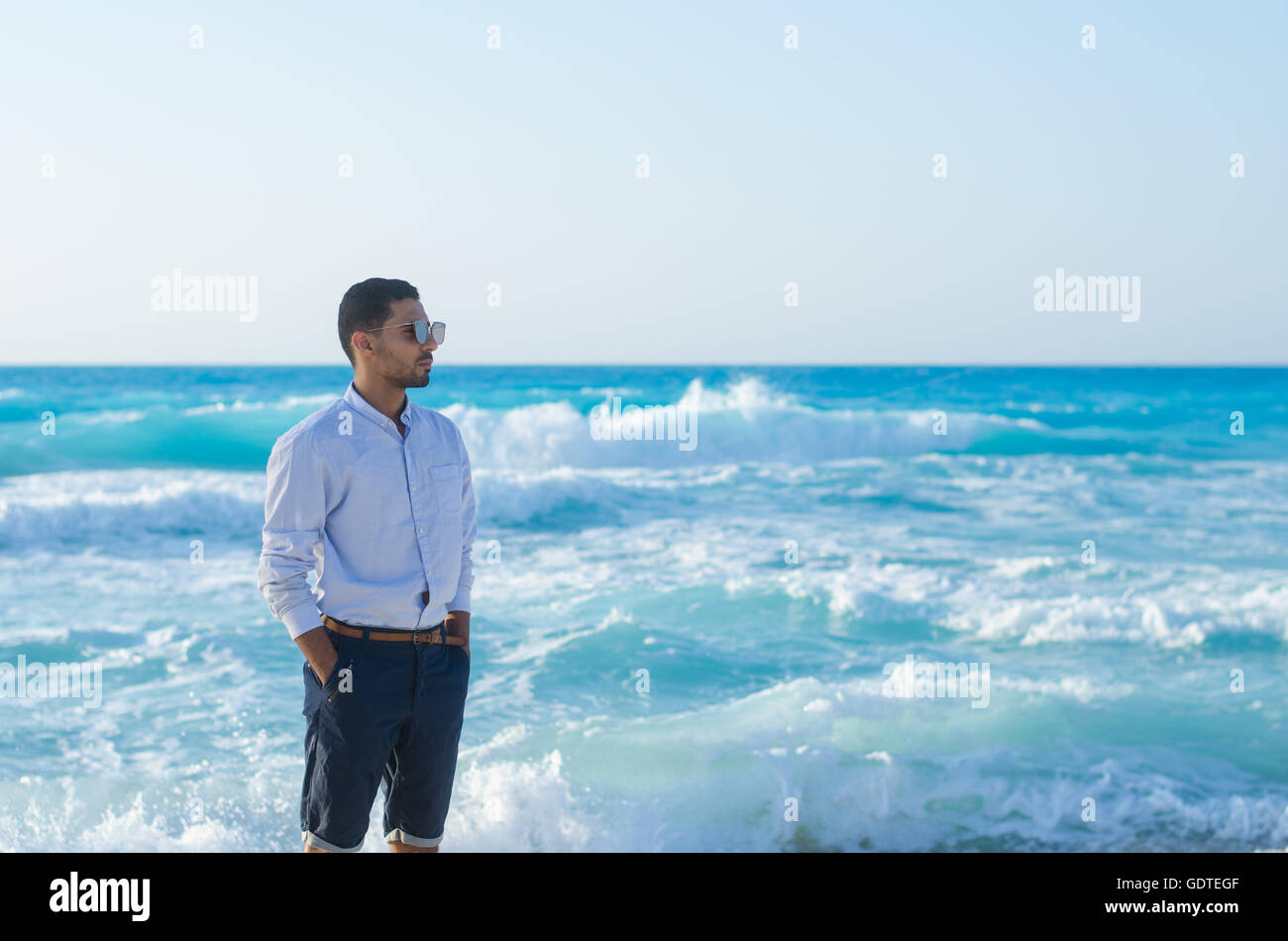 handsome man at the sea Stock Photo - Alamy