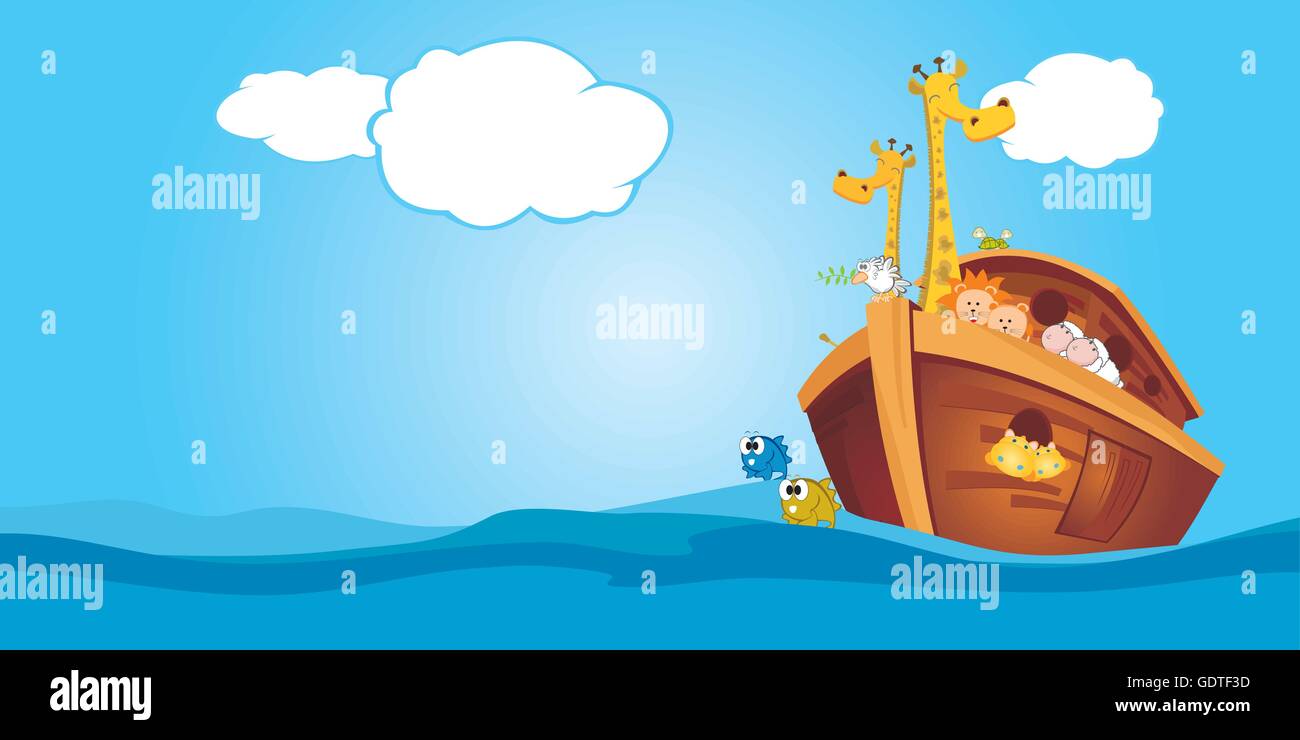 Floating the ark Stock Vector Images - Alamy