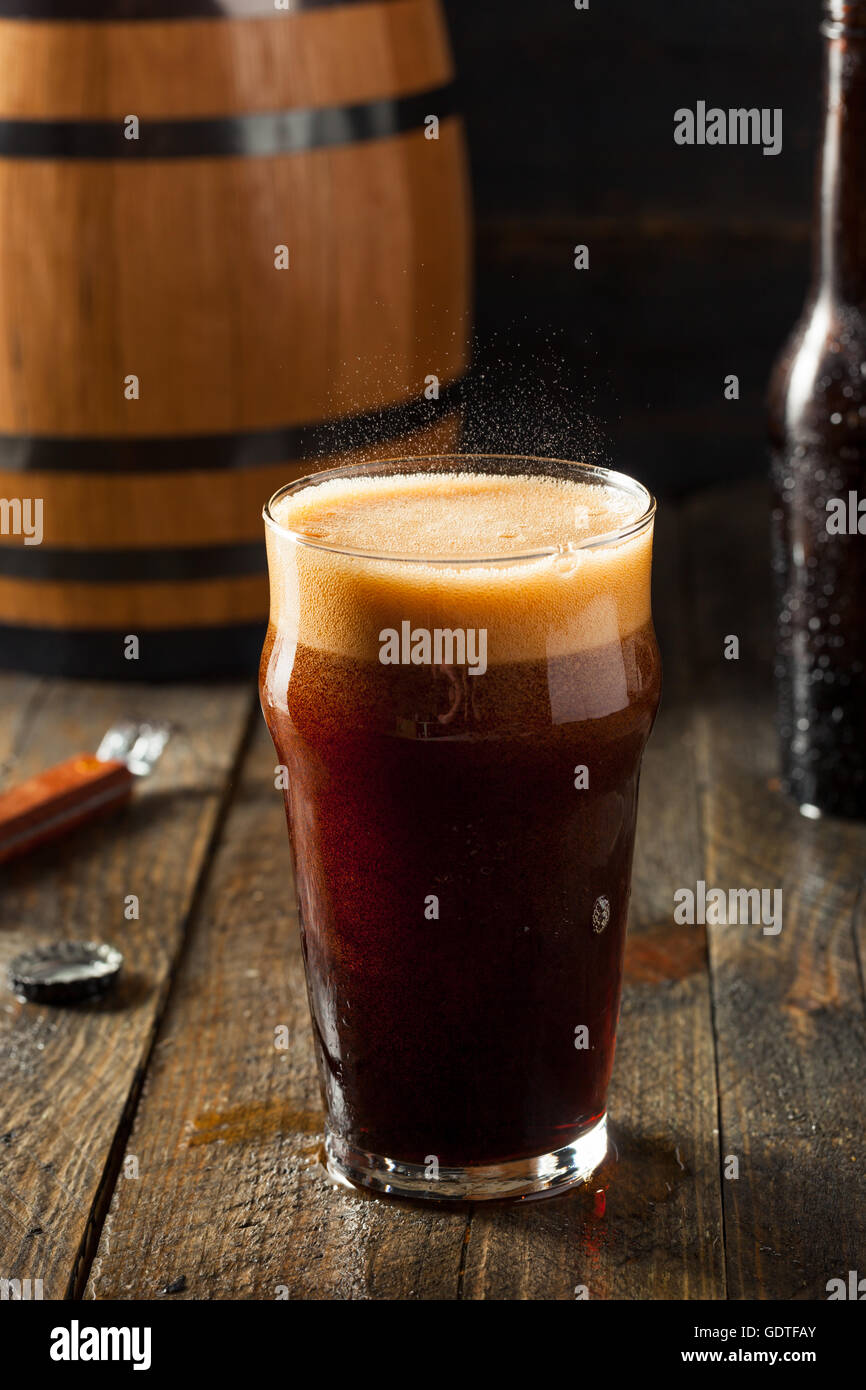 Refreshing Cold Alcoholic Hard Root Beer Ready to Drink Stock Photo - Alamy