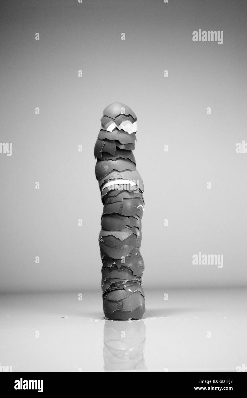 Egg shell tower hi-res stock photography and images - Alamy