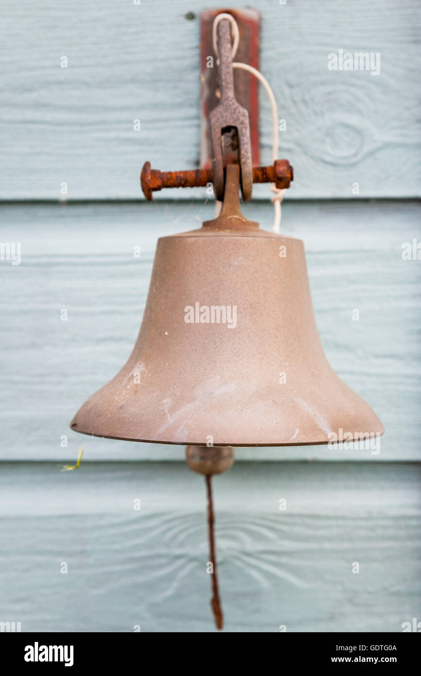Old metal bell hi-res stock photography and images - Alamy