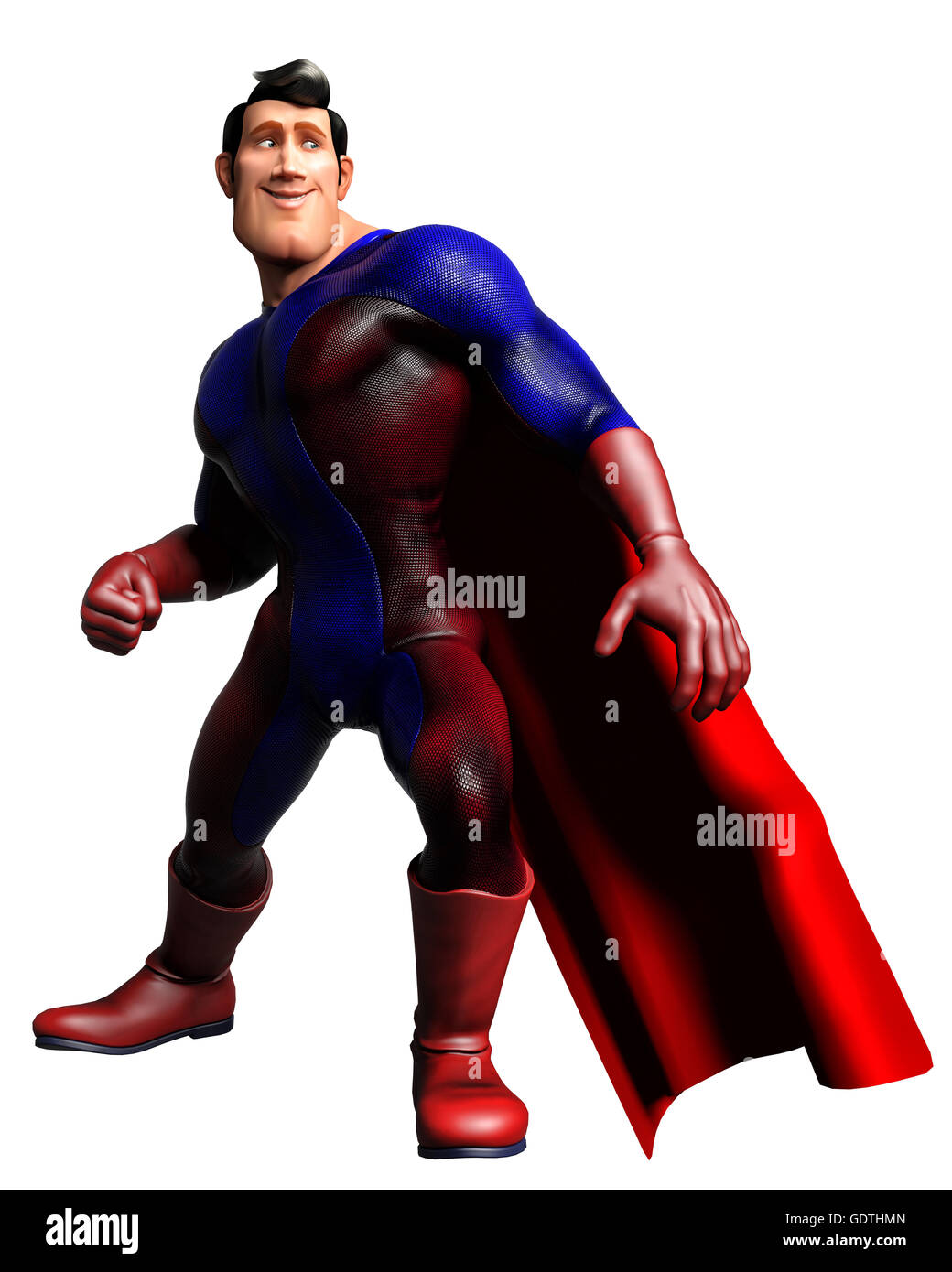 super hero cartoon Stock Photo - Alamy