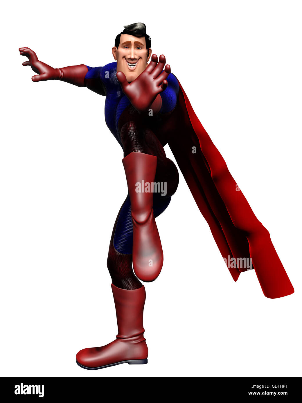 super hero cartoon Stock Photo - Alamy