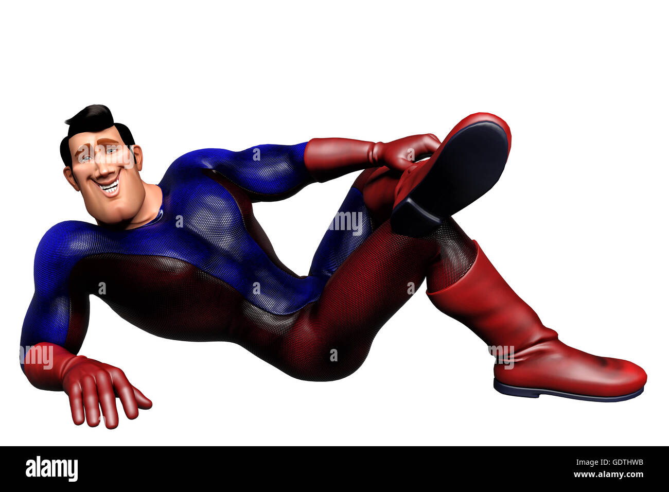 super hero cartoon Stock Photo - Alamy