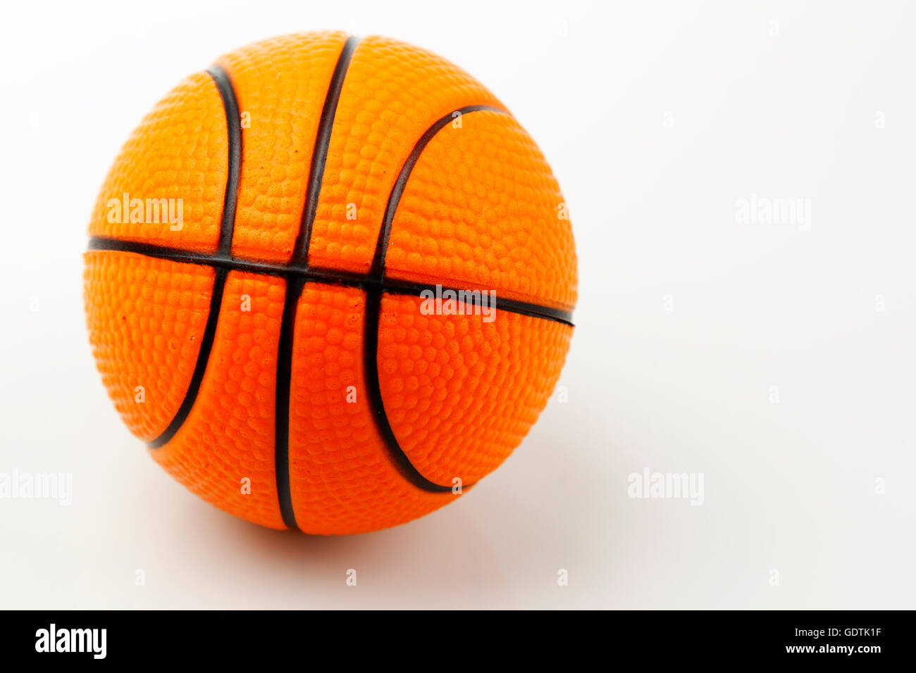 One basketball on plain background Stock Photo - Alamy