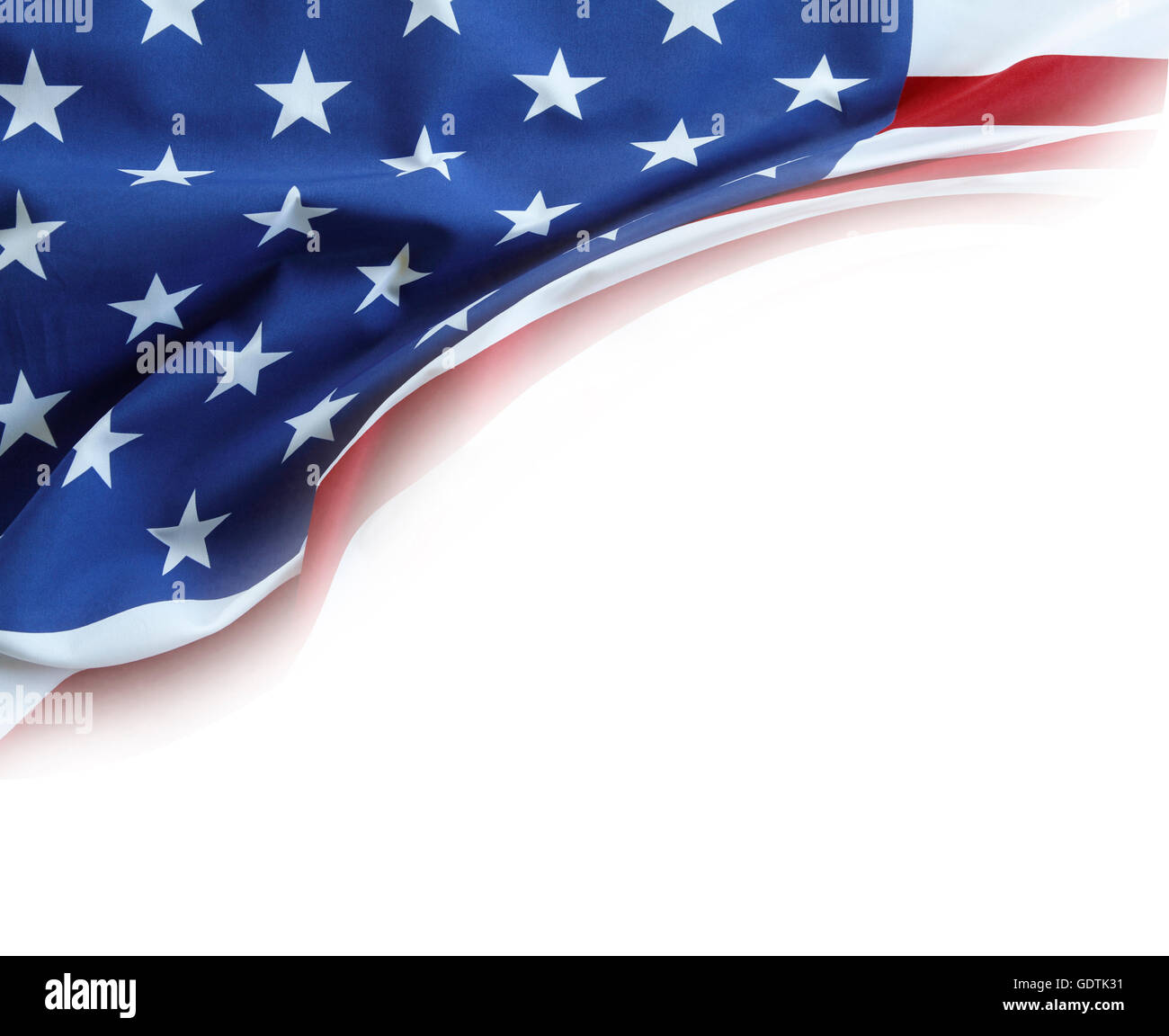 American flag on plain background Stock Photo - Alamy
