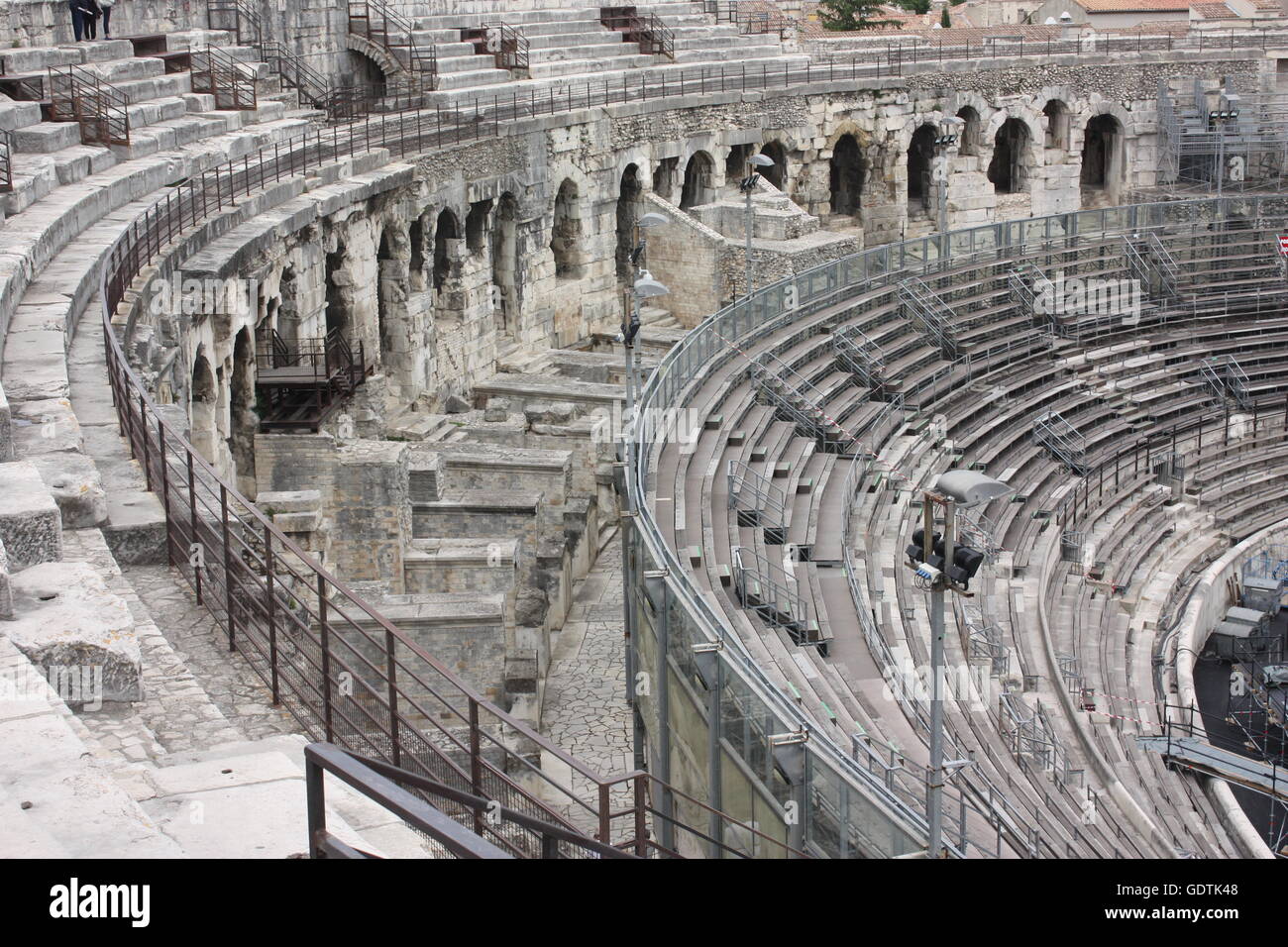 The Roman amphitheatre in Nimes, France Stock Photo - Alamy