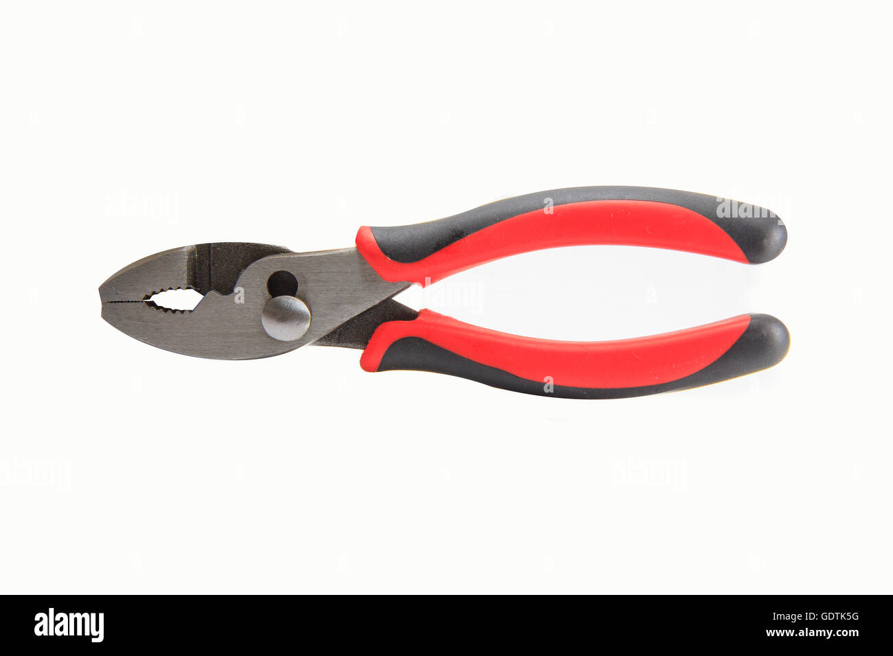 Construction red pliers cutting Cut Out Stock Images & Pictures - Alamy