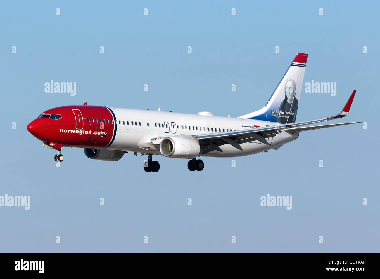 Norwegian Air Shuttle Boeing 737-8JP [LN-NIH], having Christopher ...