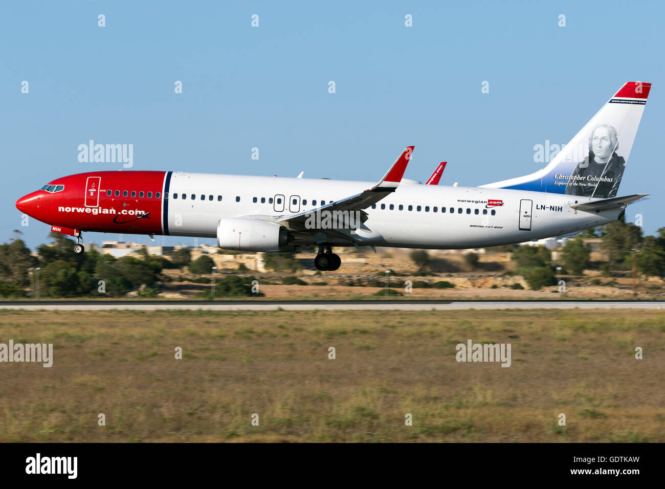Norwegian Air Shuttle Boeing 737-8JP [LN-NIH], having Christopher ...