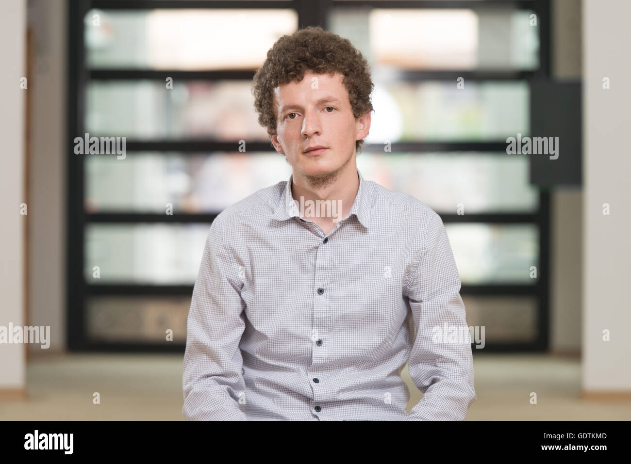 White Muslim Man Is Praying In The Mosque - Afro Lock Hair Curly Stock ...