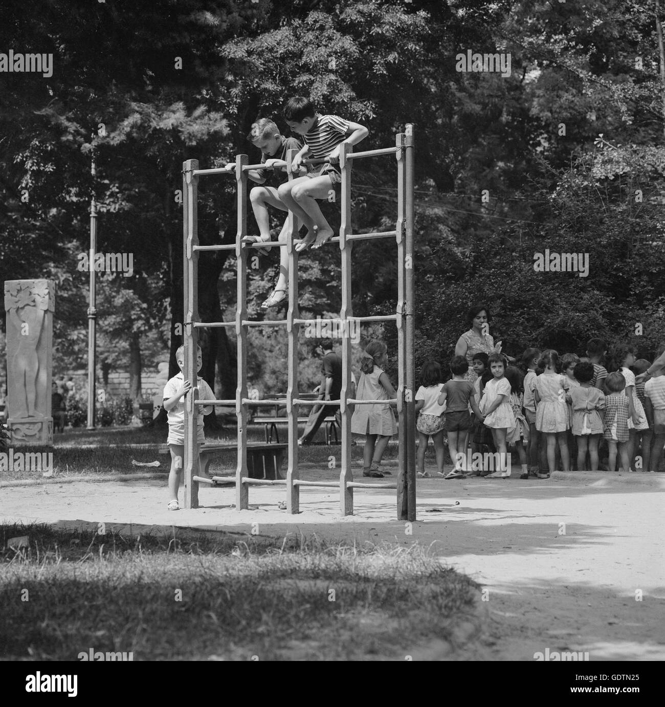 Children playground 1960s hi-res stock photography and images - Alamy