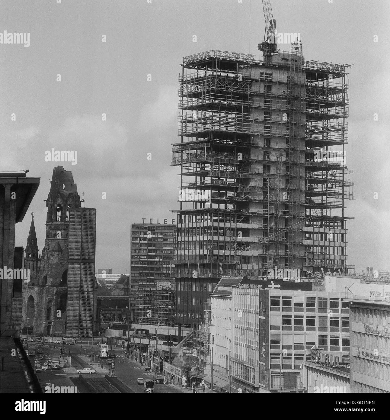 Kaiser tower Black and White Stock Photos & Images - Alamy