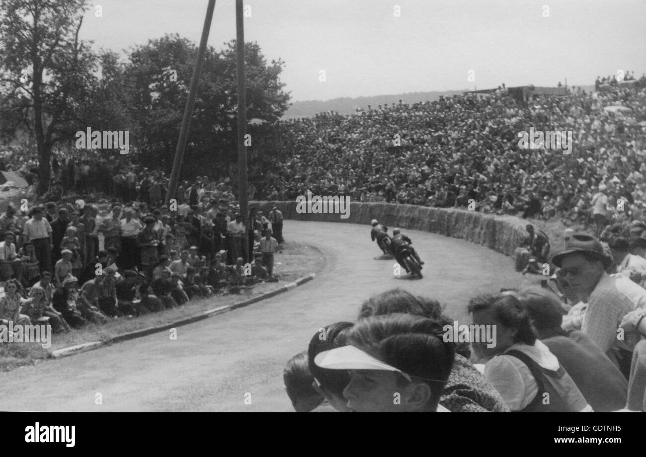 Motorcycle racers Black and White Stock Photos & Images - Alamy