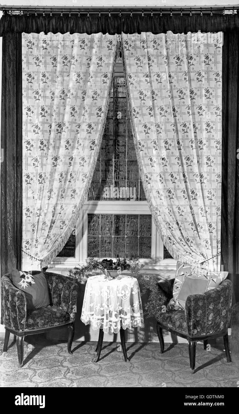 Living room 1927 Stock Photo - Alamy