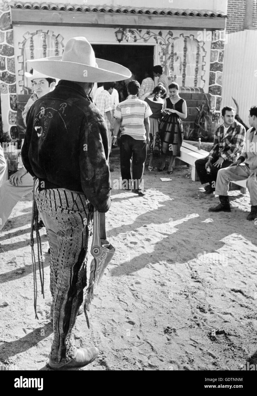 Charro in Tijuana, 1958 Stock Photo - Alamy