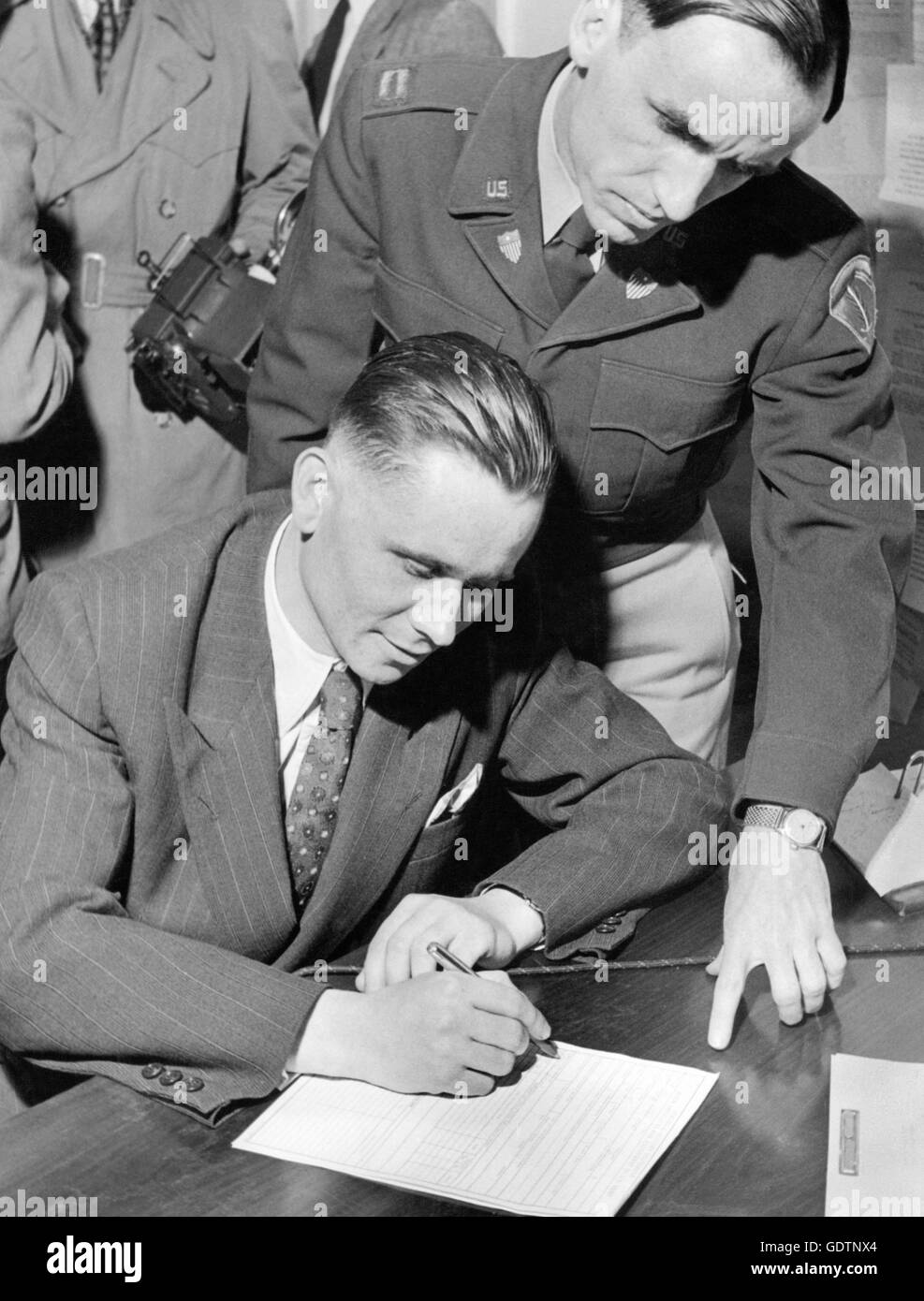 Service recruitment Black and White Stock Photos & Images - Alamy