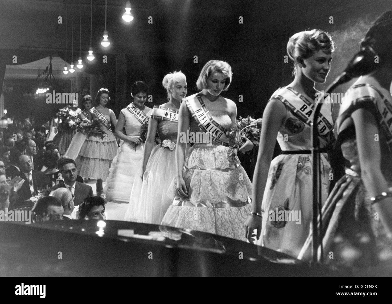 Miss Germany beauty competition, 1958 Stock Photo - Alamy