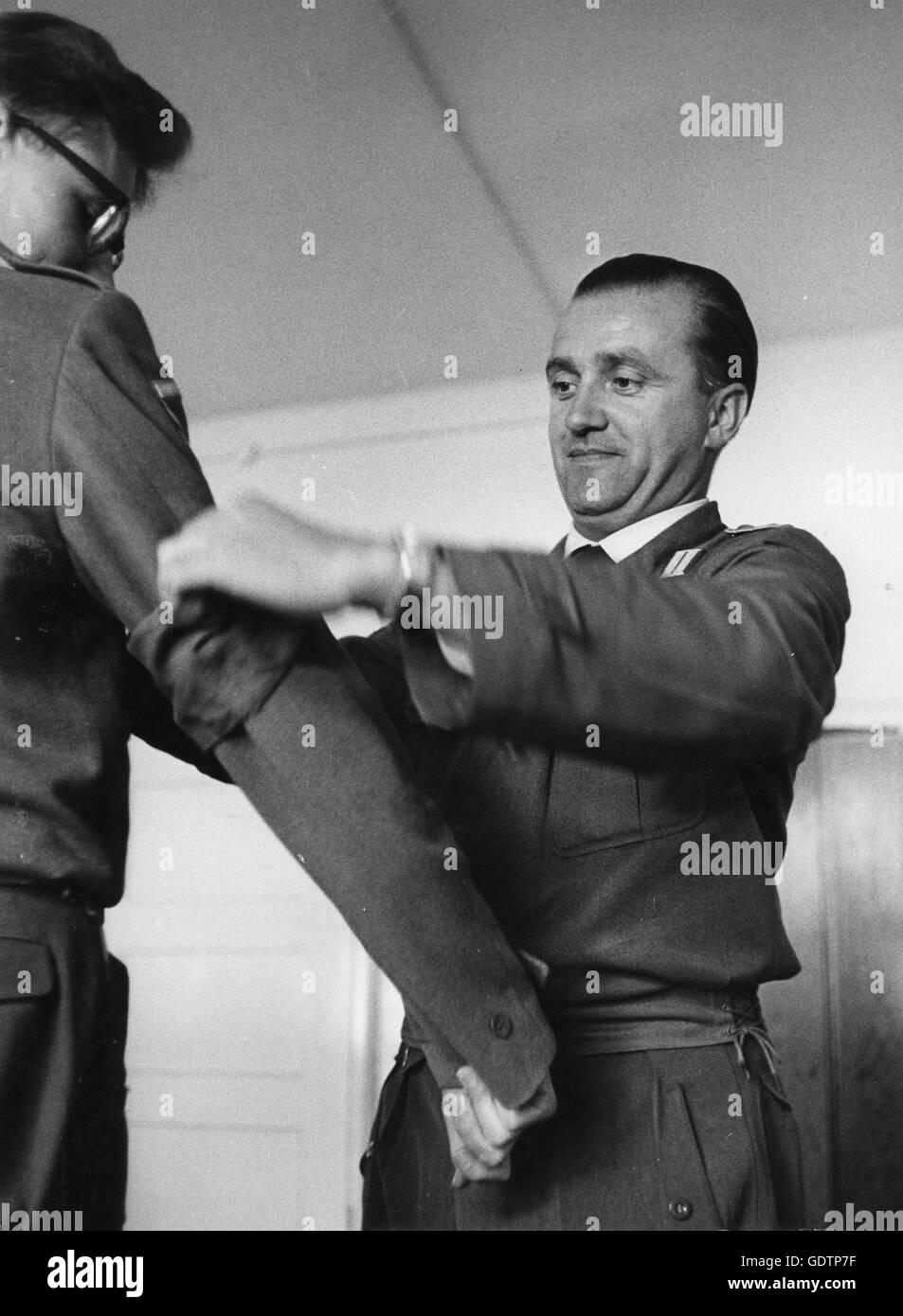 Press officer Captain Meffert, 1959 Stock Photo - Alamy