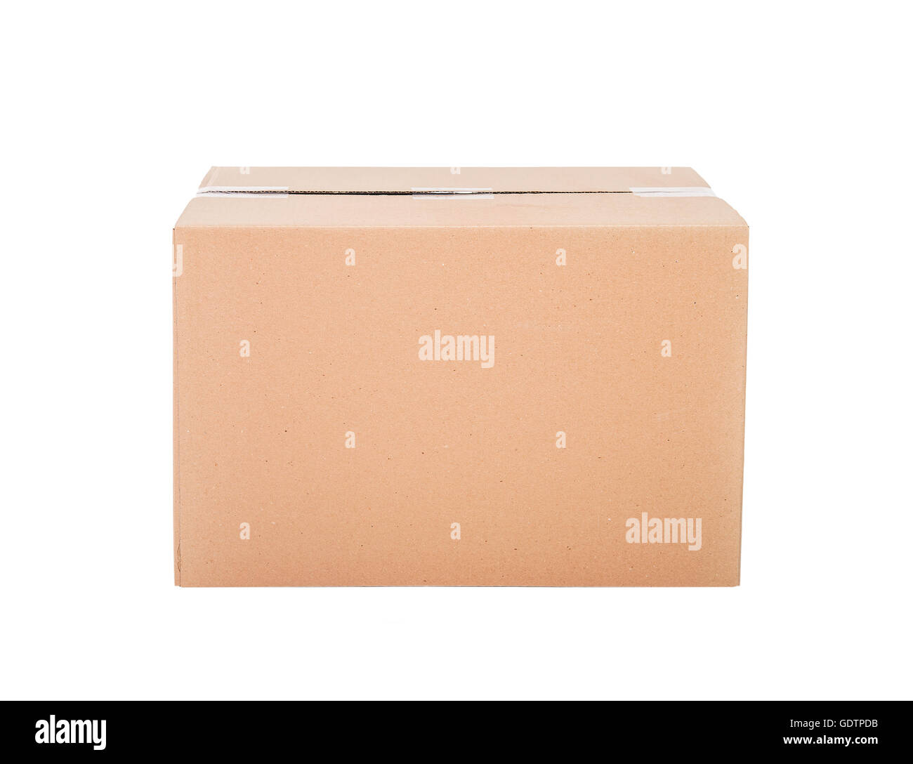 Cardboard box Isolated on a white background Stock Photo - Alamy