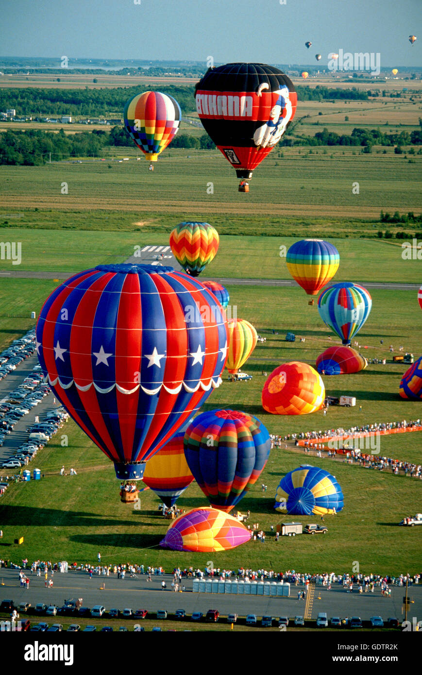 The St-Jean-sur-Richelieu Balloon Festival. Quebec, Canada Stock Photo ...