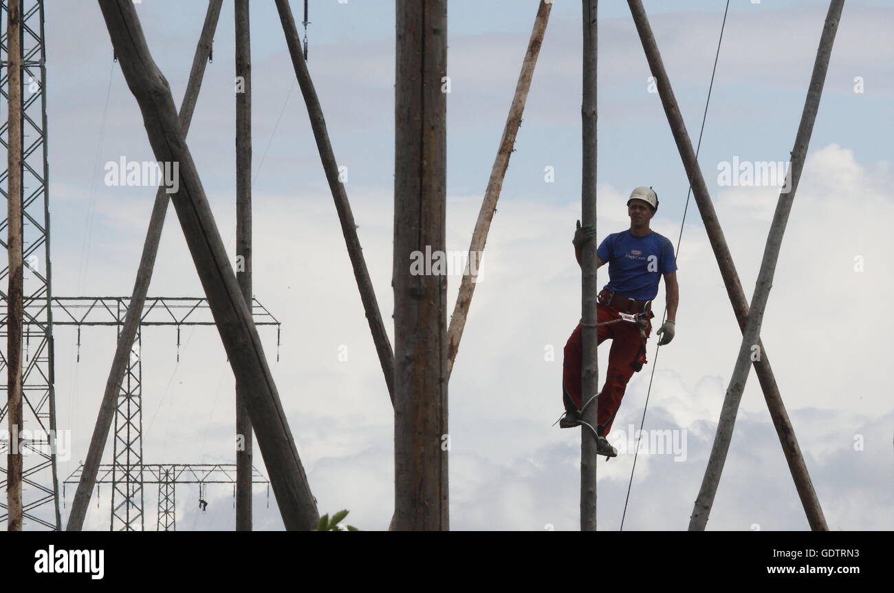 Expansion of electricity grid Stock Photo - Alamy